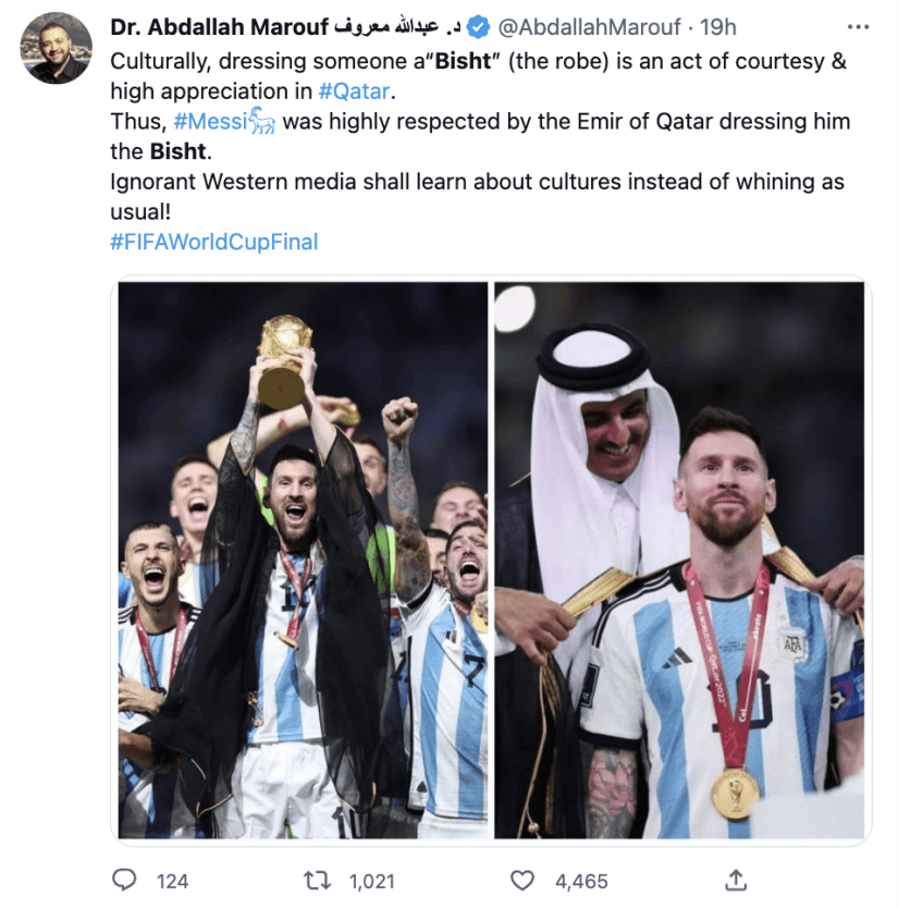 Why Messi Wearing The Bisht Was a Mark of Honour - British Muslim Magazine