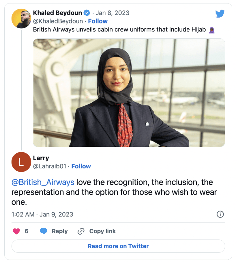 British Airways Unveils New Hijab Uniform - British Muslim Magazine